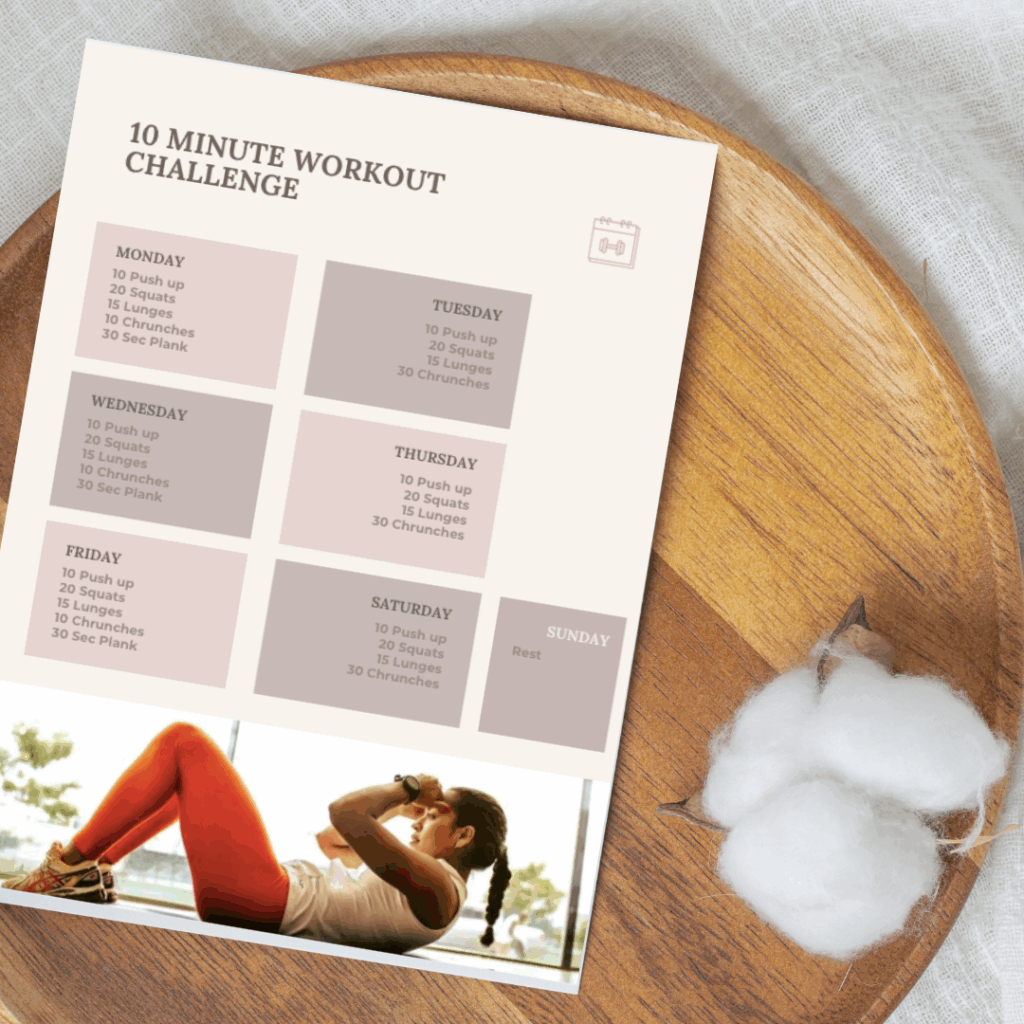 10-Minute Daily Workout Challenge - The Clever Edit